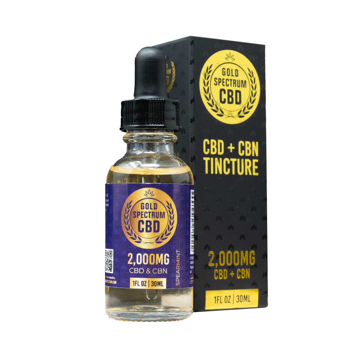 CBN & CBD Tincture 2,000mg | Gold Spectrum
