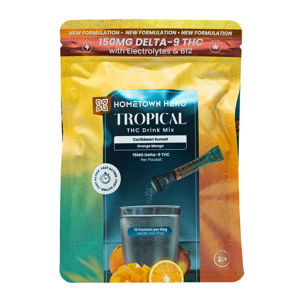 Hometown Hero THC Drink Mix – Gold Spectrum