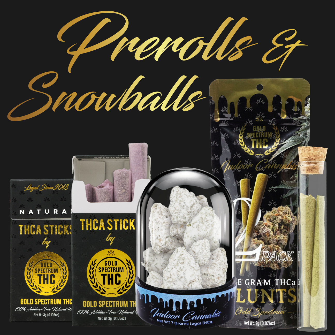 Premium THCA Flower Collection | Gold Spectrum CBD